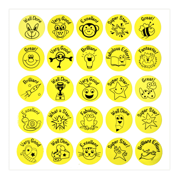 Yellow Economy Classroom Stickers