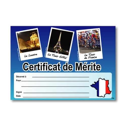 French Certificates | SuperStickers