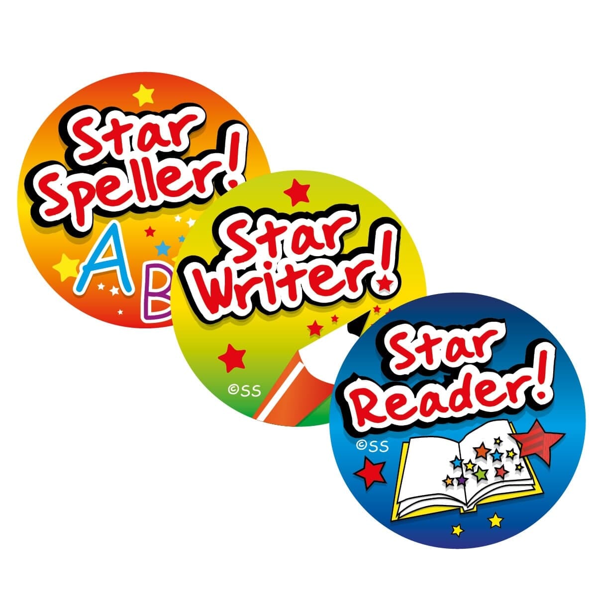 Star Reader, Writer and Speller Variety Sticker Pack