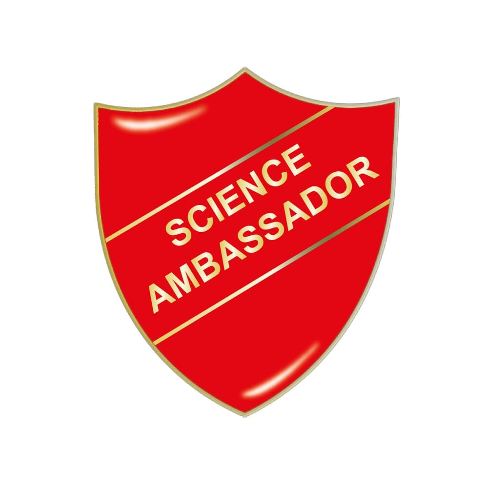 Science Ambassador Shield Badge - Red