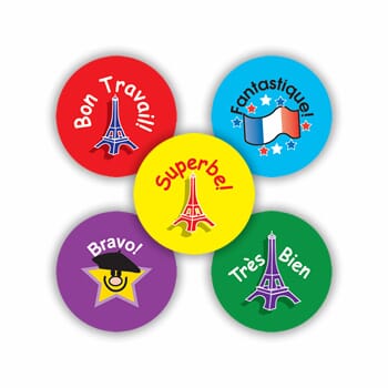 10mm French Stickers | SuperStickers.com