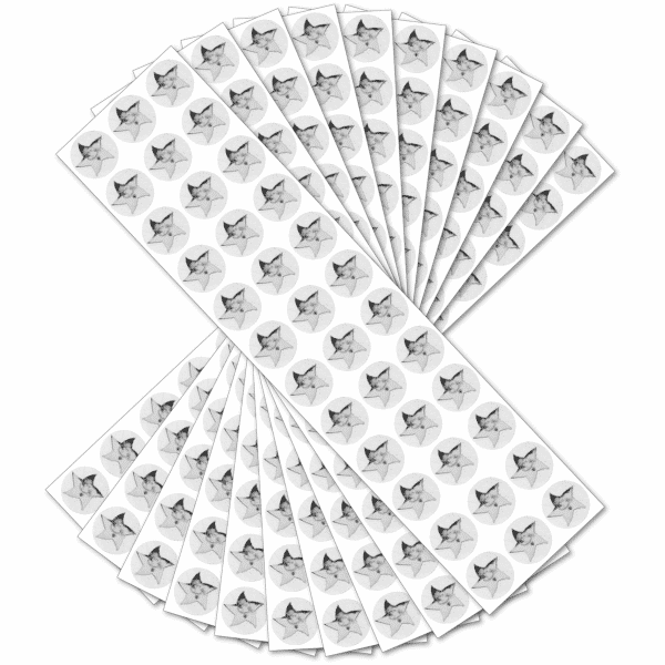 Silver Star Mini Stickers