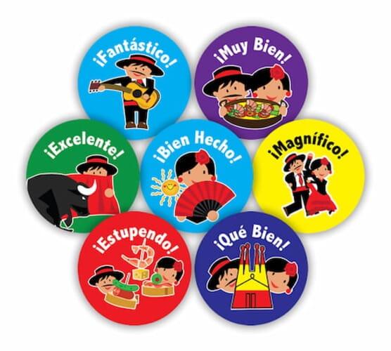 19mm Spanish Stickers | SuperStickers.com
