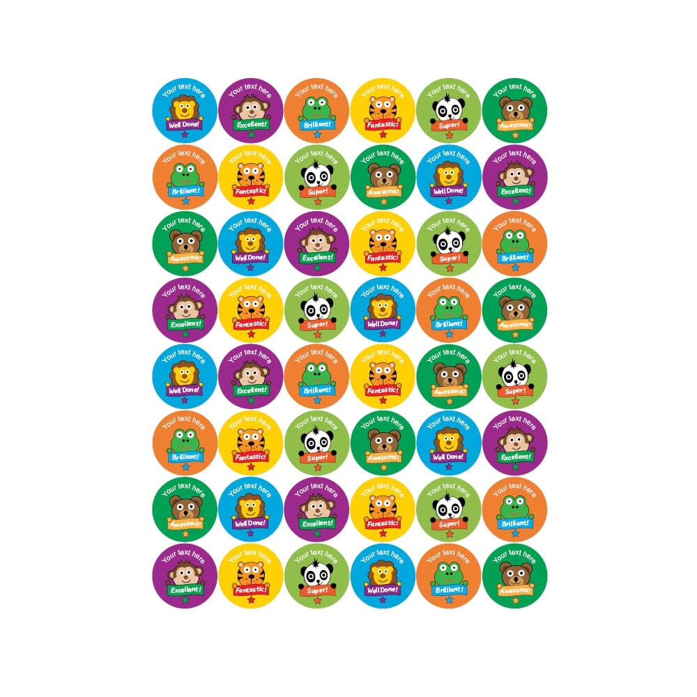 Quick Personalised Animal Praise Stickers