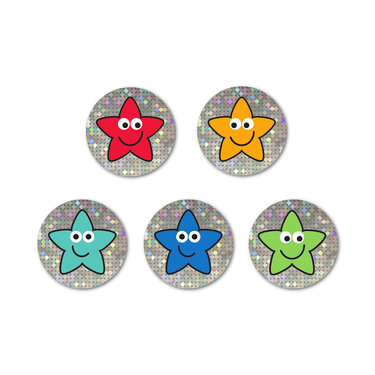Mini Sheets of Sparkling star stickers
