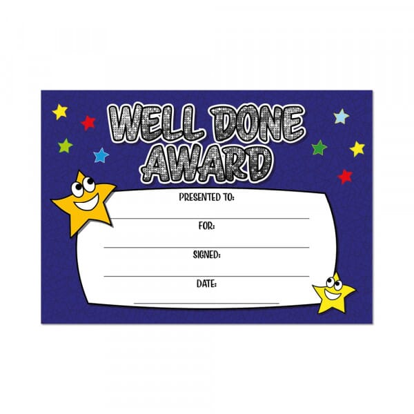 Job Well Done Certificate