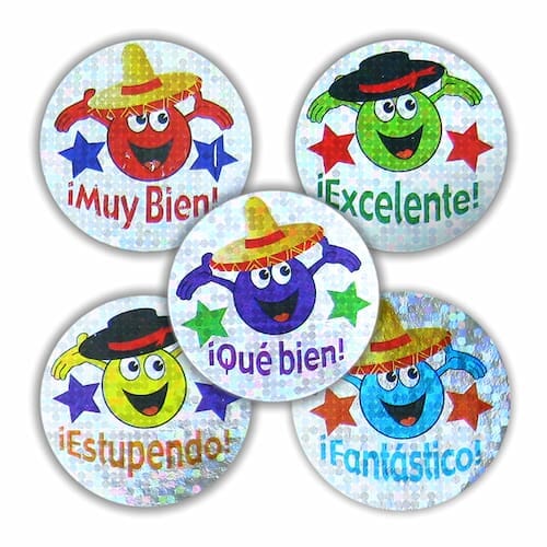Sparkling Spanish Stickers | SuperStickers.com