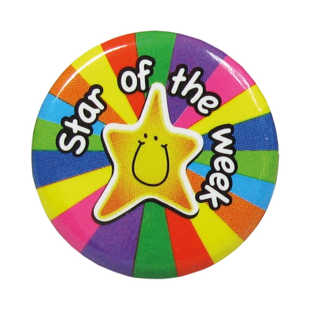 Badge: Star Of The Week - Rainbow background