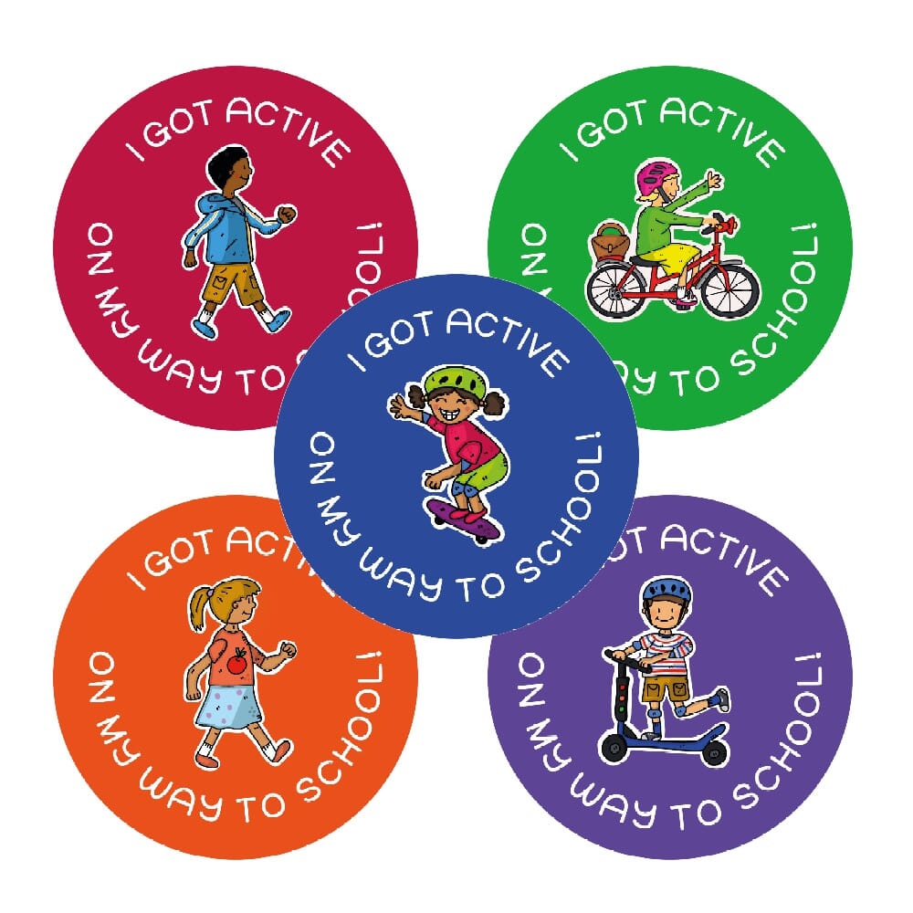 Active Travel to School Stickers