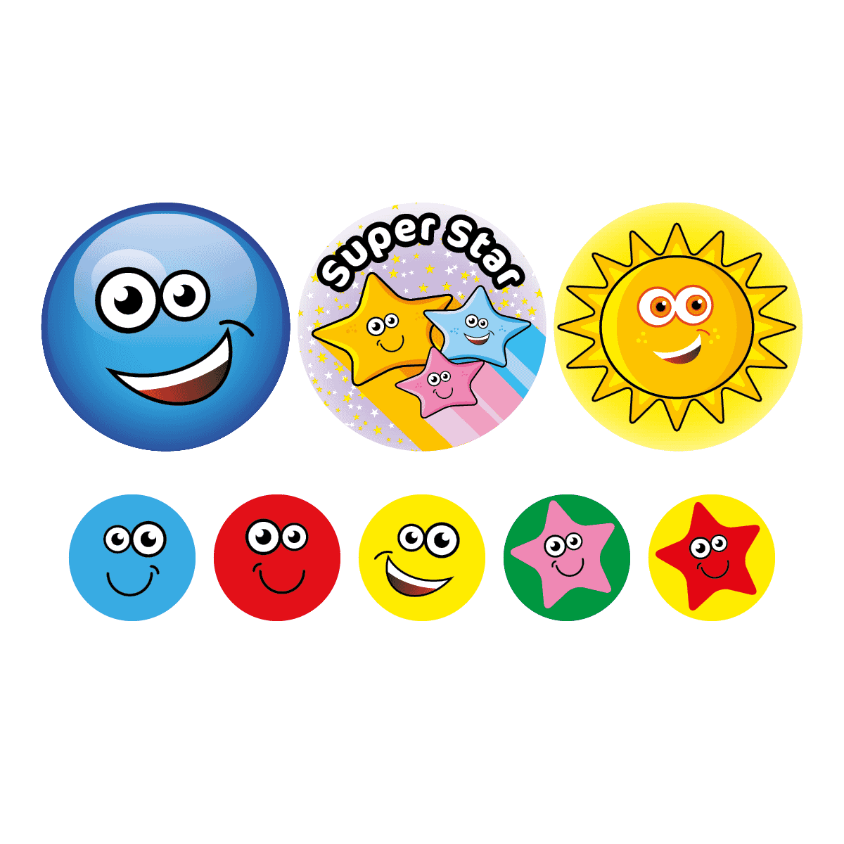 Stars and Smiles Stickers