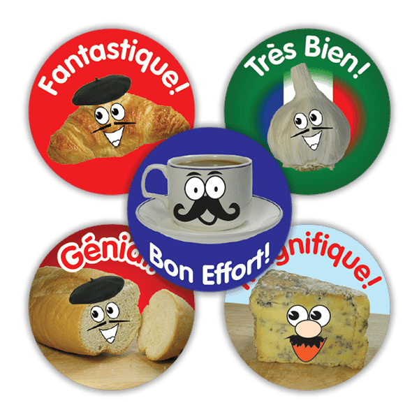 Sticker: French Foods Variety Sheet