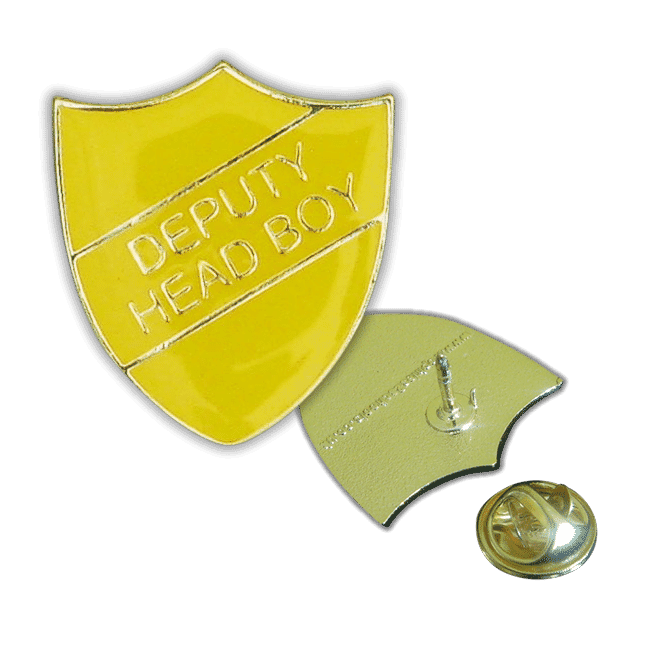 Badge: Deputy Head Boy Yellow - Enamel