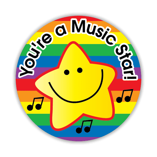 Sticker: You`re A Music Star - 125 stickers per pack