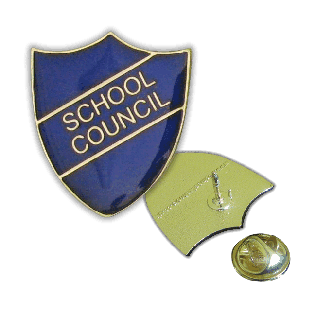 Badge: School Council Blue - Enamel