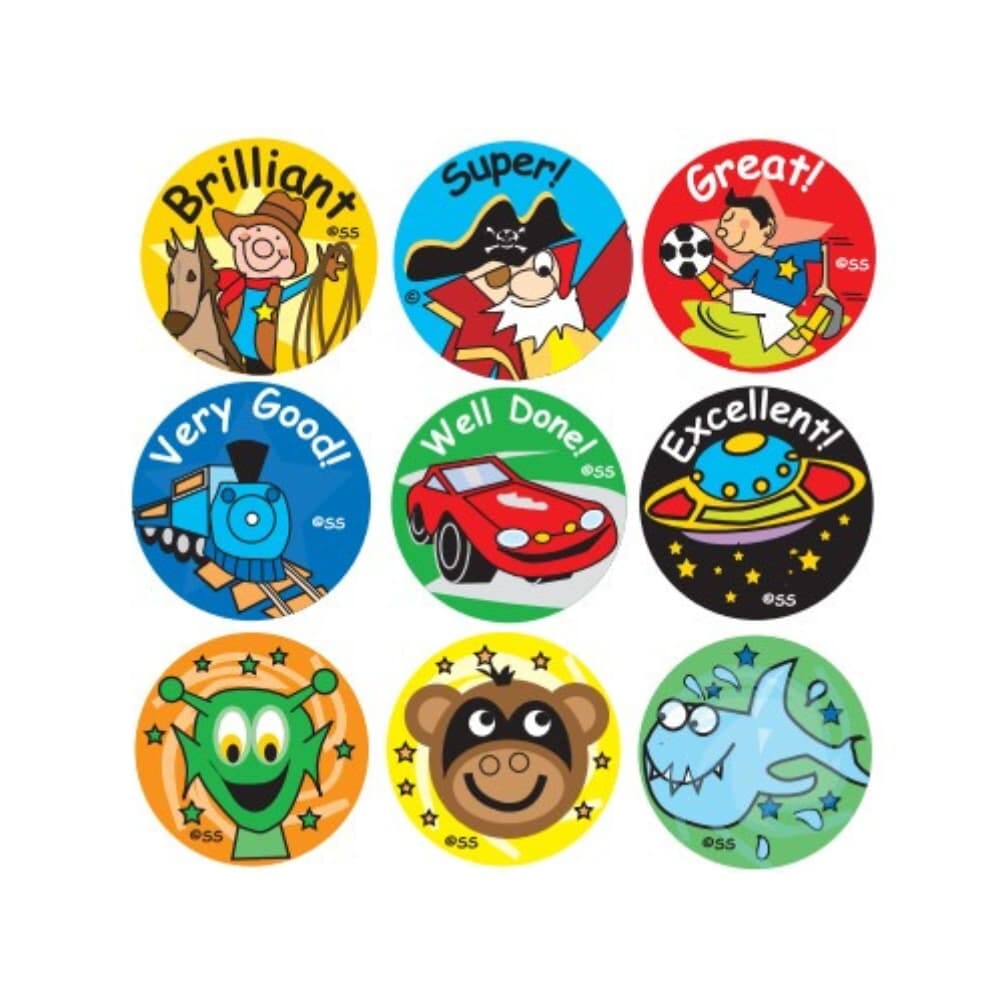 Sticker Pack - Boys 54 Stickers DBS187
