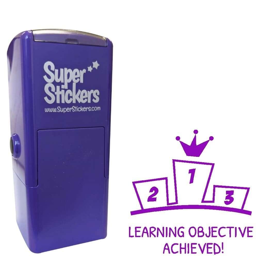Learning Objective Achieved Stamper - Purple