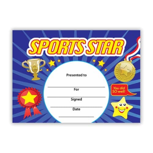 Sports Day Certificates | SuperStickers