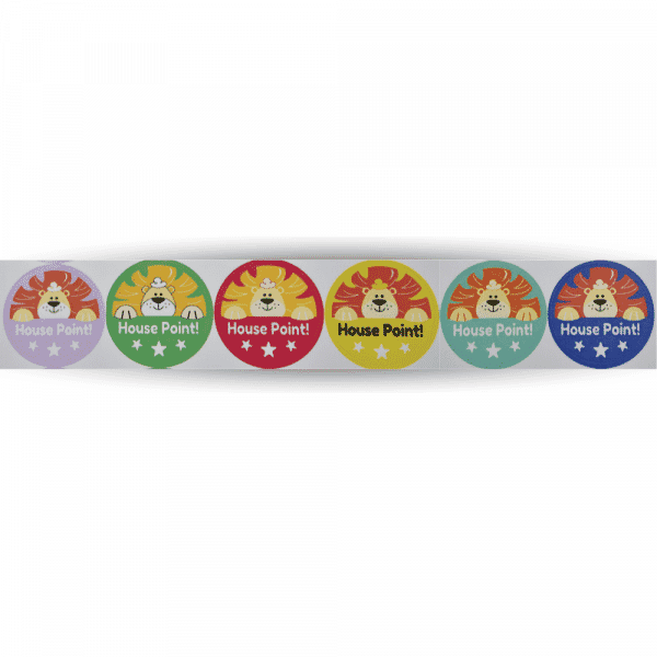 House Point Stickers for Schools | Reward & Motivate Pupils | Lion Designs