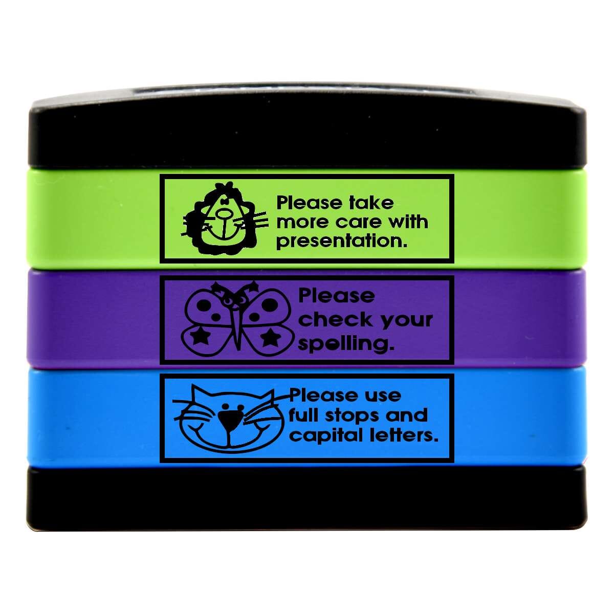 Stamp Stack: 3 High - Presentation / Spelling / Full Stops