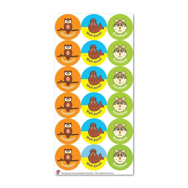 Animal Praise Sticker Pack - 54 stickers per pack