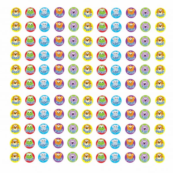 Mini Animal Praise Stickers - 605 per pack