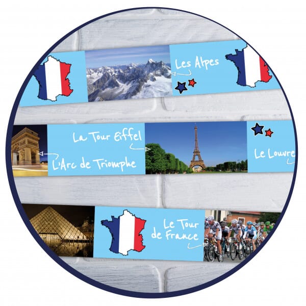 French Photographs Borders for classroom display