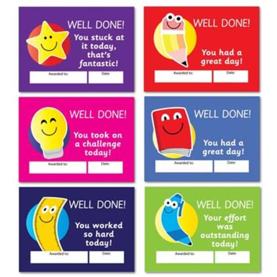 Effort and Praise Reward Cards | SuperStickers