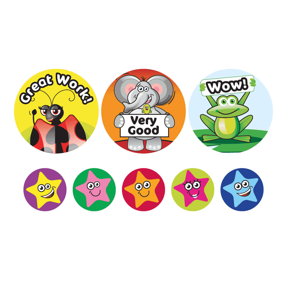 Effort and Praise Stickers - 10 A4 sheets | SuperStickers.com