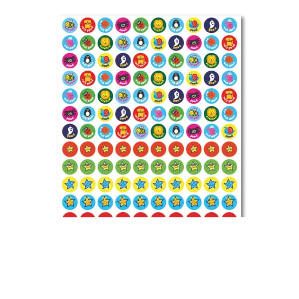 A5 Mixed 10mm Mini Stickers: The Sticker Factory