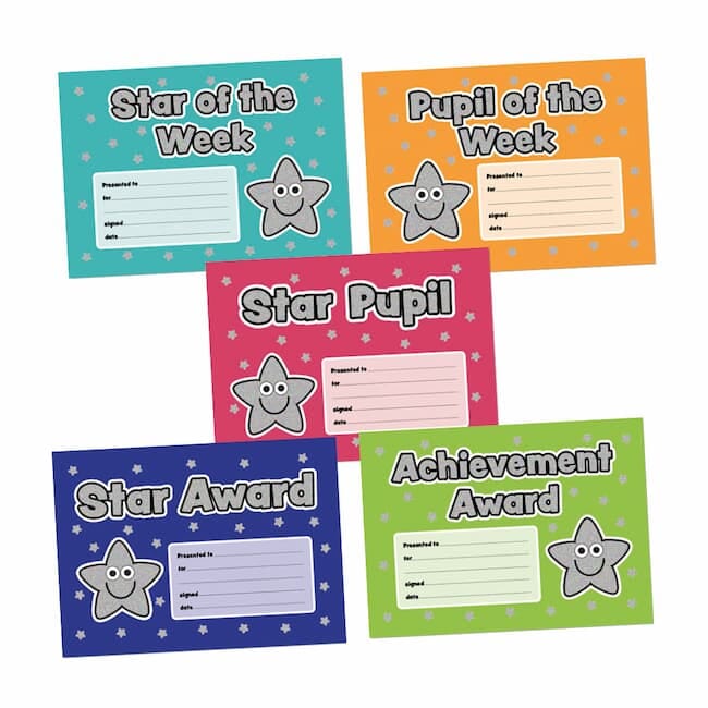 Sparkling Certificates Bumper Pack from the Sticker Factory