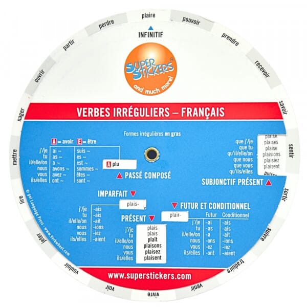 Games: French Verb Wheel for school