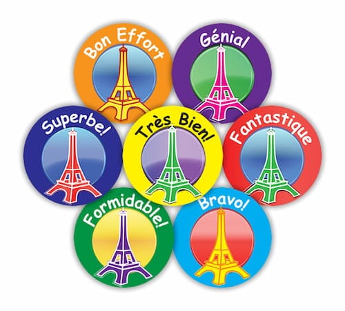 19mm French Stickers | SuperStickers.com