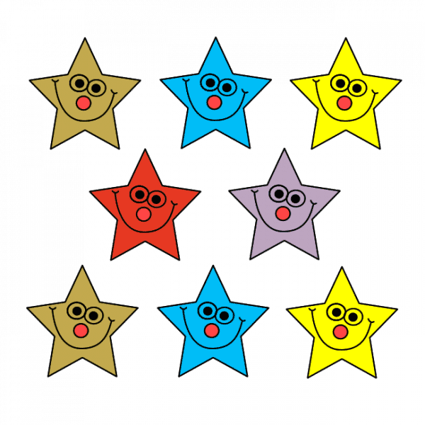 Stars and Smiles Quick Sticker Pack