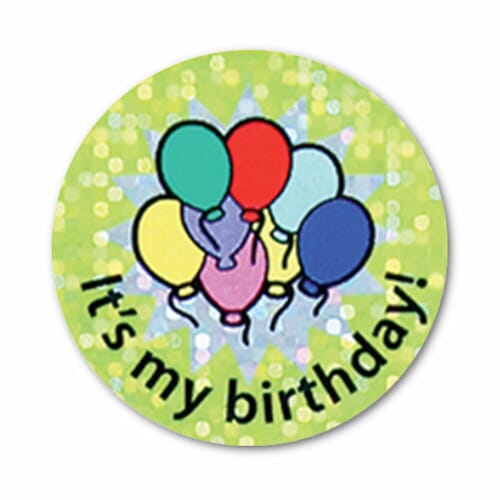 Sparkling Birthday Stickers | SuperStickers.com