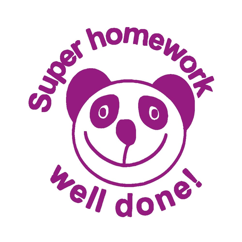Purple Super Homework Stamper