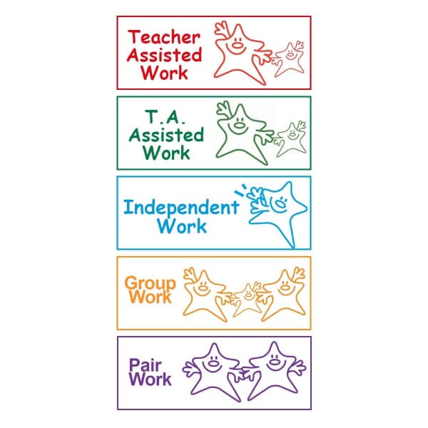 Stamp Stack: 5 High- Teacher Assisted/TA Assisted/Group/Pair