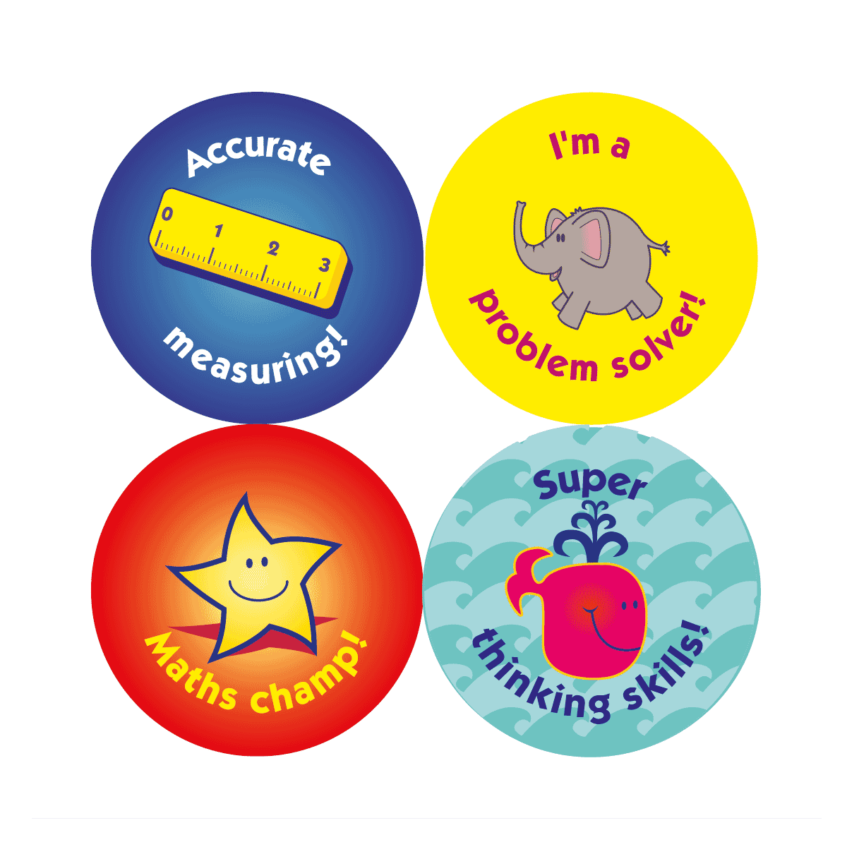 Maths Praise Stickers - 120 per pack