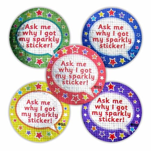 Sparkling Award Stickers | SuperStickers.com