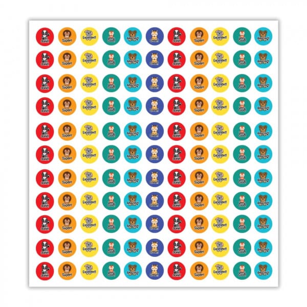 Cute Animal Praise Mini Stickers