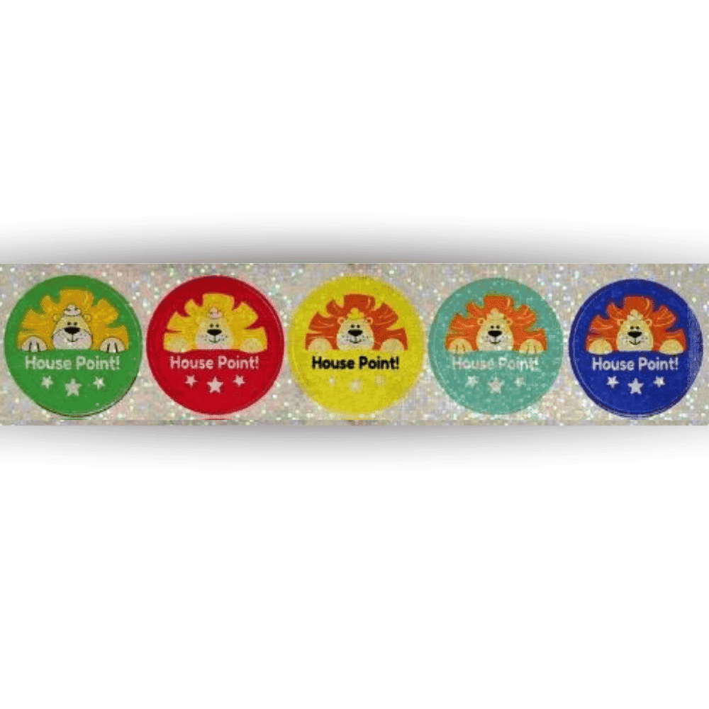 Sparkling House Point Stickers | Lion Design 35mm Rewards | DCS15657