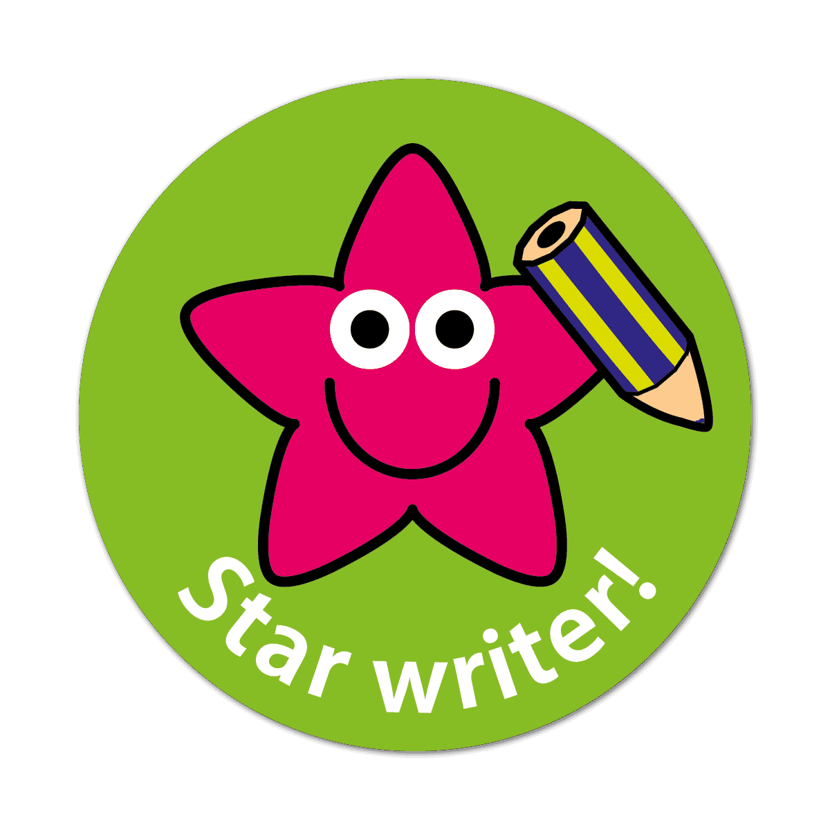 Star Writer Stickers - 54 stickers per pack