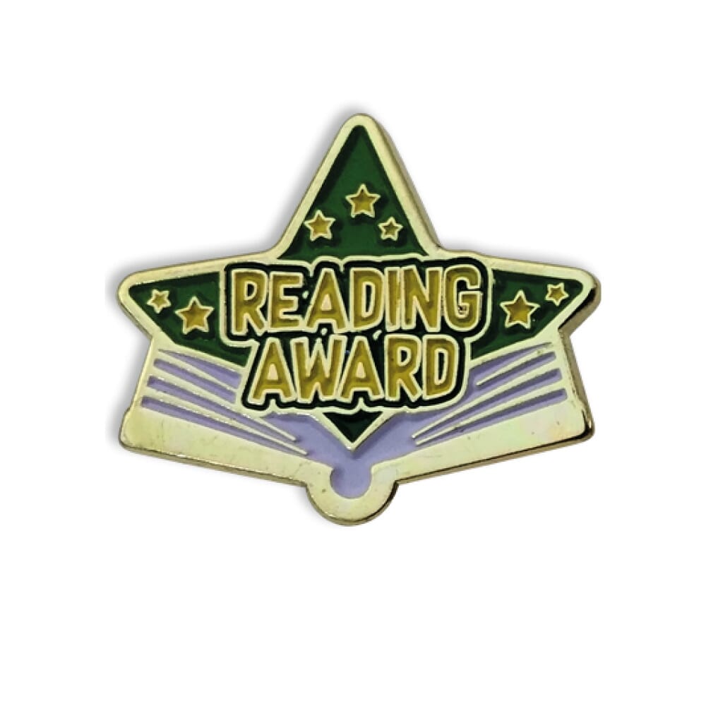 Reading Enamel Badges | SuperStickers