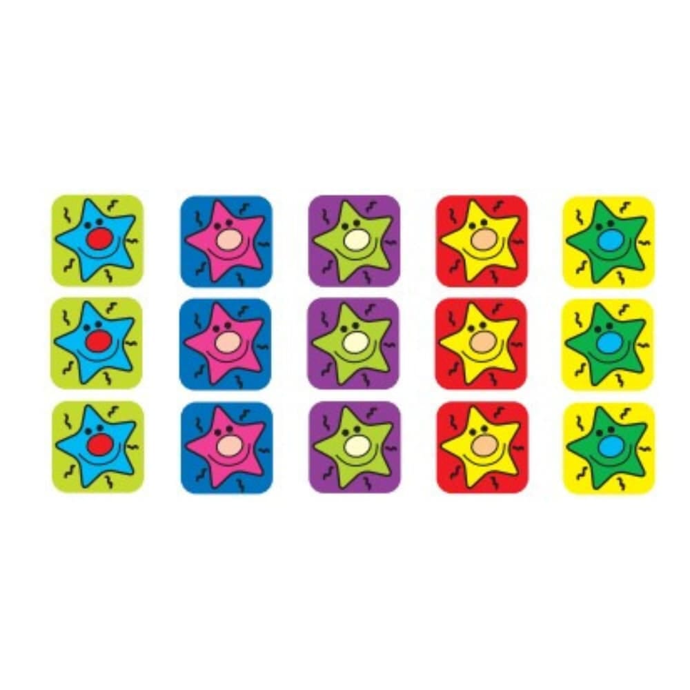Sticker: Square Mini Stars with Noses DBS150