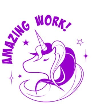 Stamper: Amazing Work Unicorn