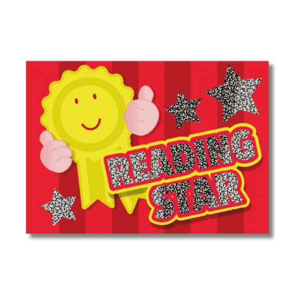 Reading & Handwriting Star Postcards Mix Pack 40 Holographic