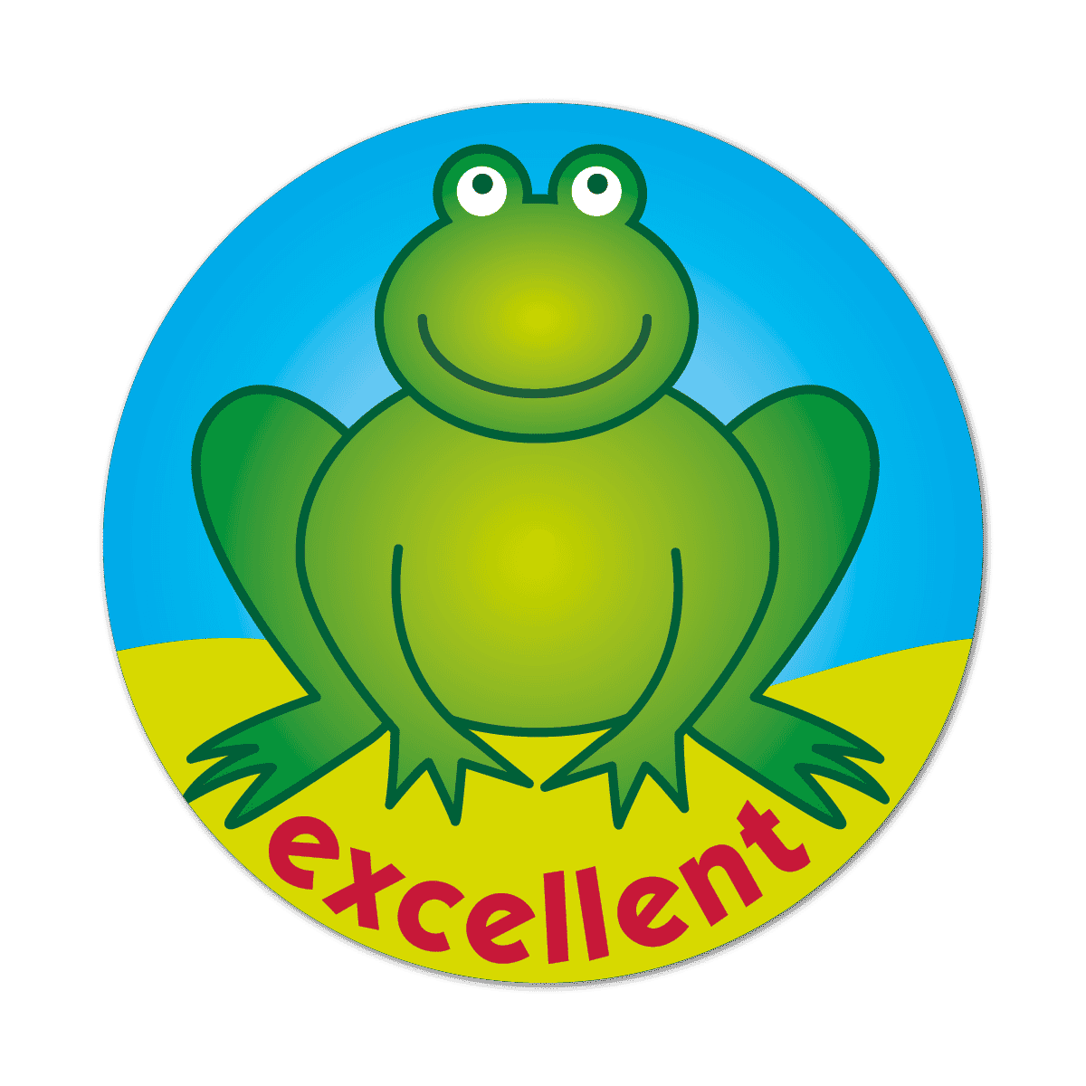 Frog Excellent Stickers - 75 identical 38mm stickers