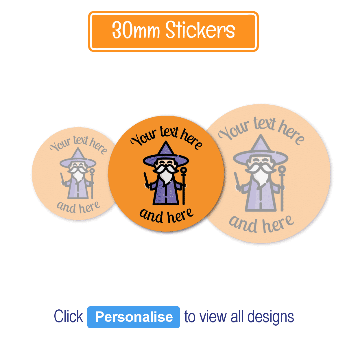 Single Sort Personalised Stickers | SuperStickers