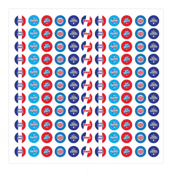 Praise Words French Mini Stickers