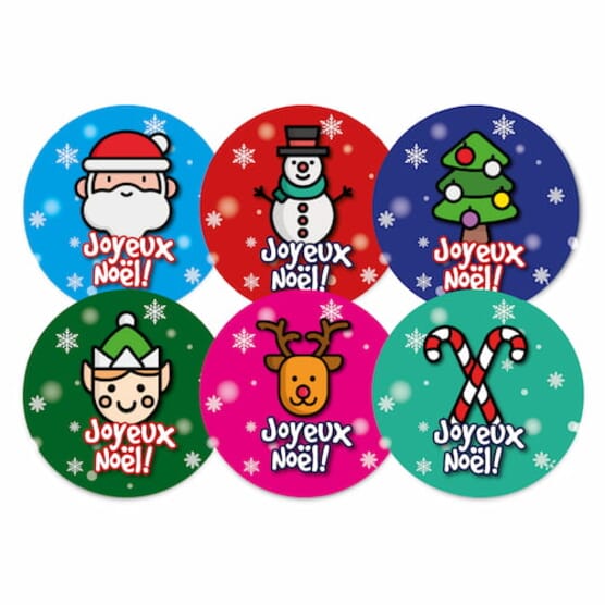 French Christmas Stickers | SuperStickers.com