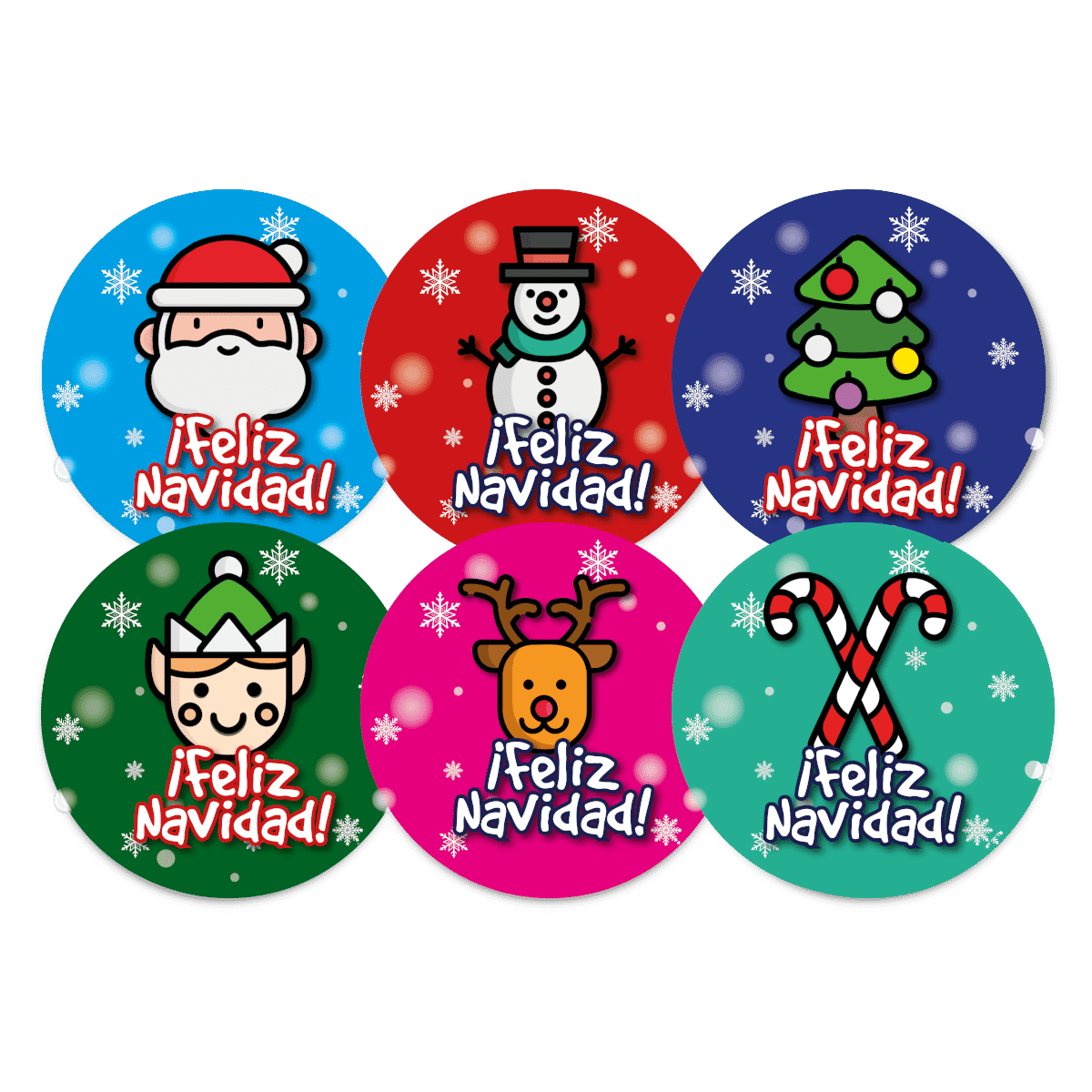 Christmas Spanish Praise Stickers